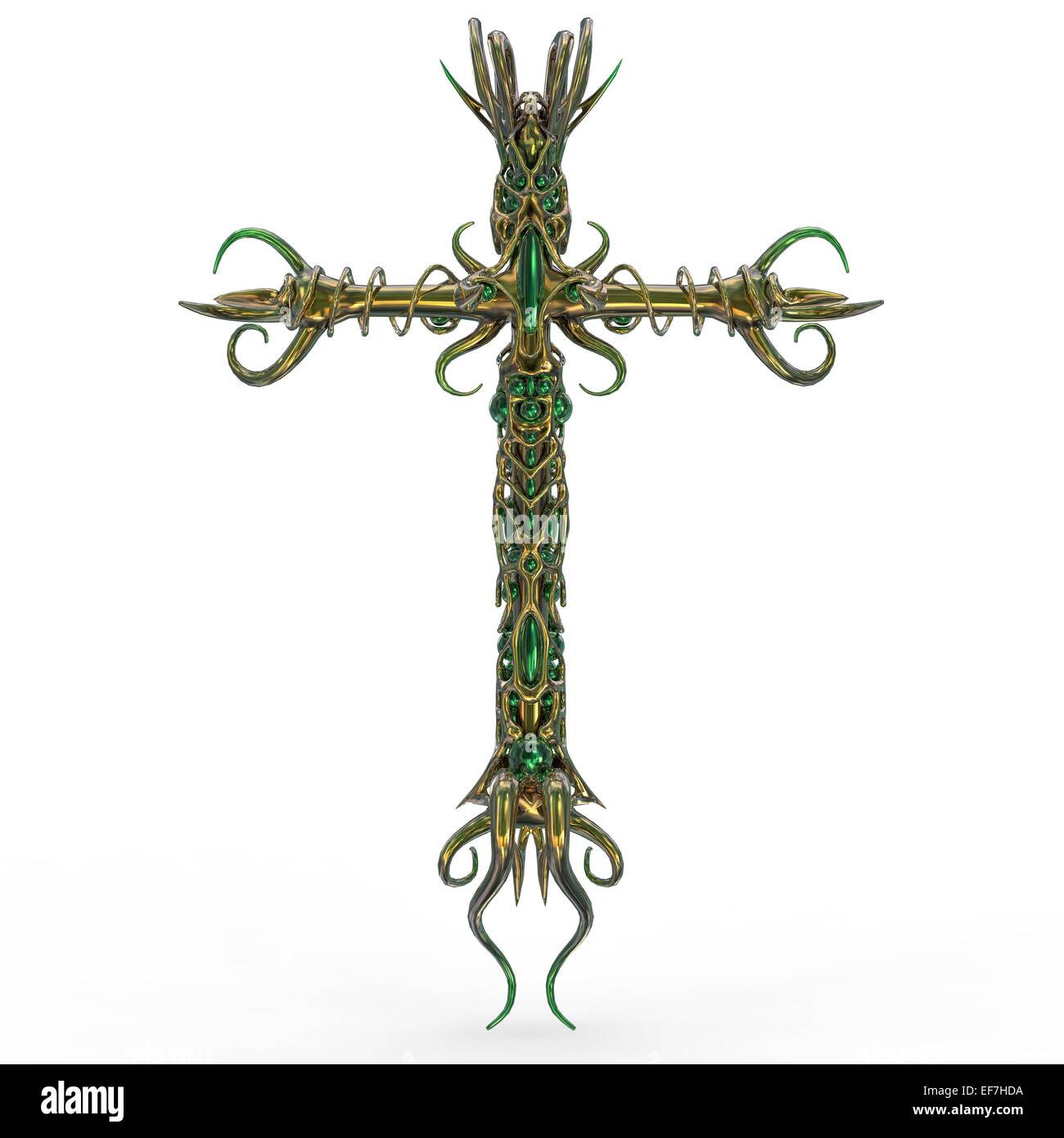 3d cross fantastic design from different angles Stock Photo - Alamy