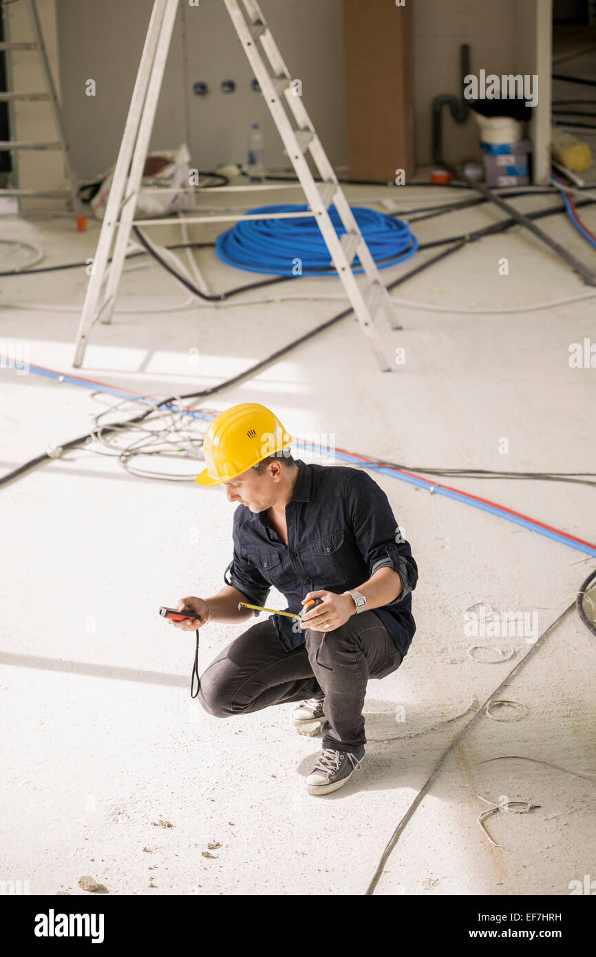 Engineer working at site Stock Photo - Alamy
