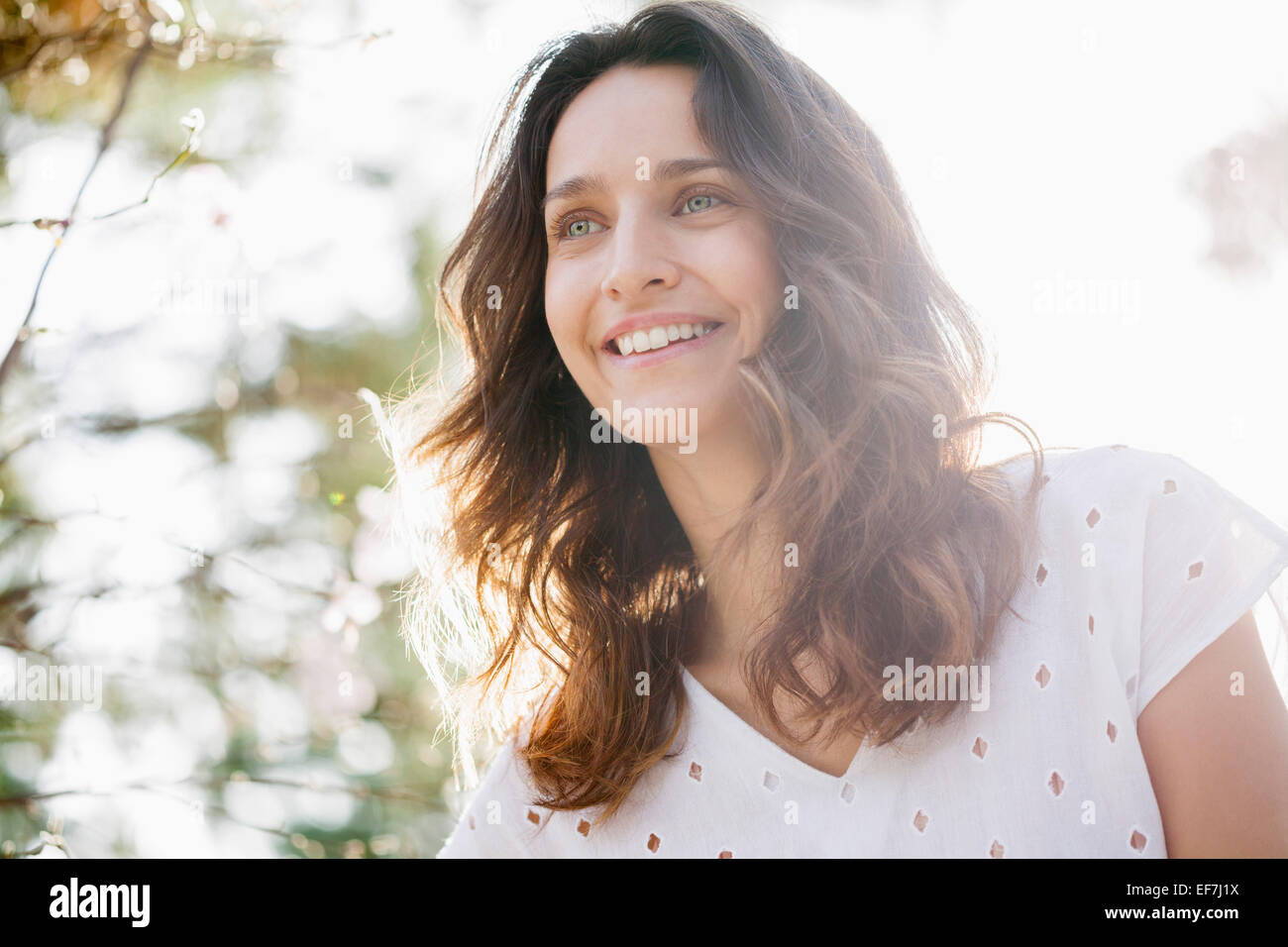 Close up happy beautiful woman hi-res stock photography and images - Alamy