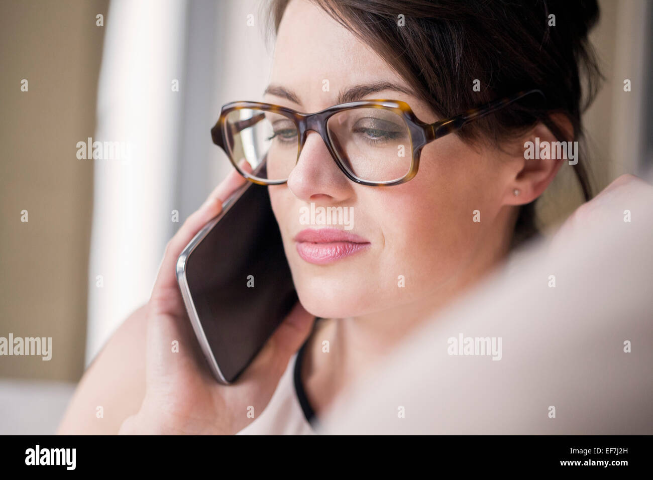 Beautiful woman talking on hi-res stock photography and images - Alamy