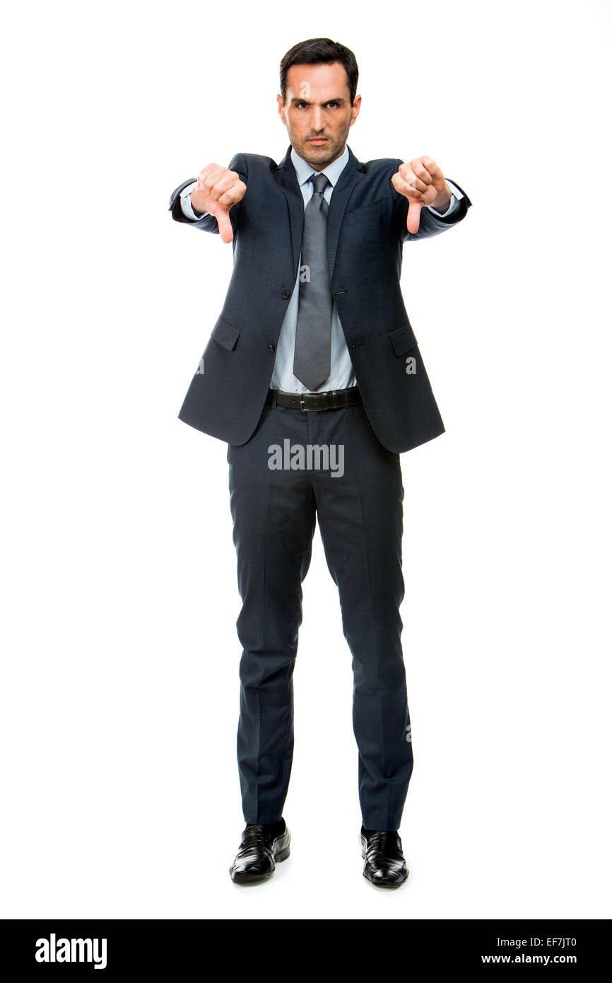 Businessman thumbs down hi-res stock photography and images - Alamy