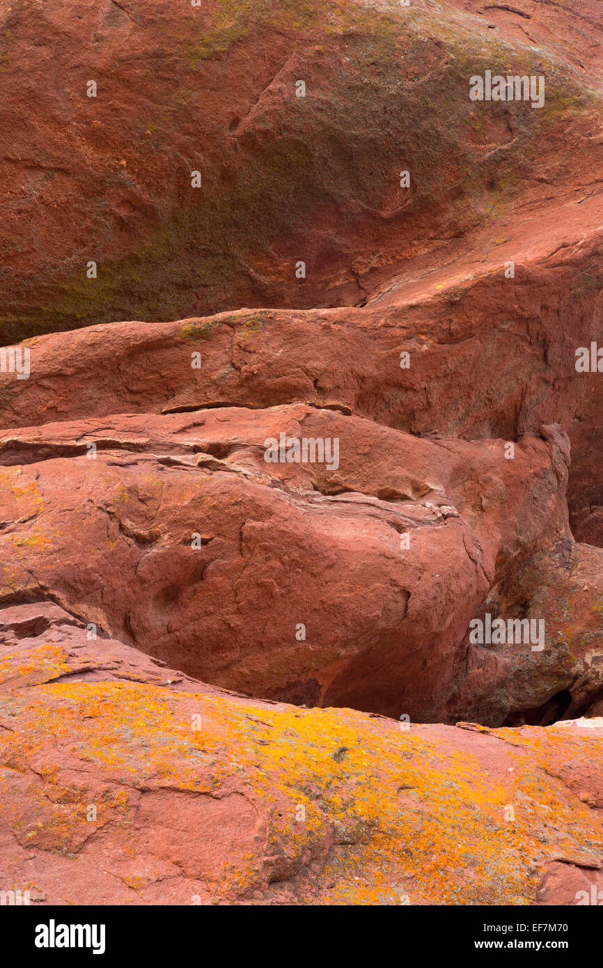 Red rocks outcrop, Red Rocks Park, Jefferson County, Colorado Stock ...