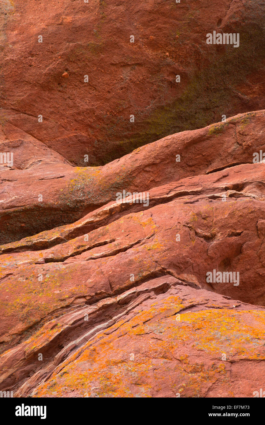 Red rocks outcrop, Red Rocks Park, Jefferson County, Colorado Stock ...