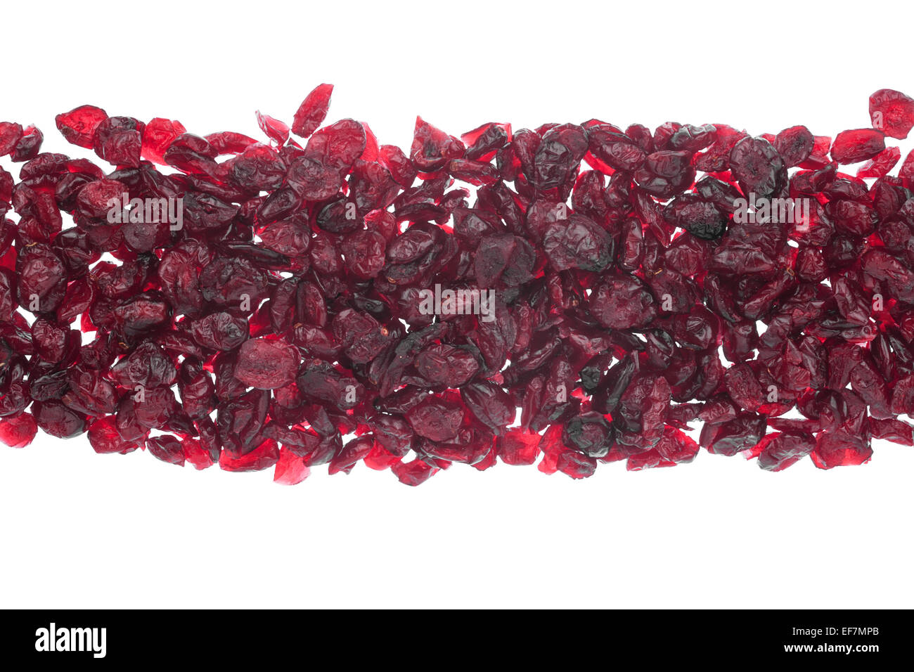 Dried cranberry, isolated on white background Stock Photo - Alamy