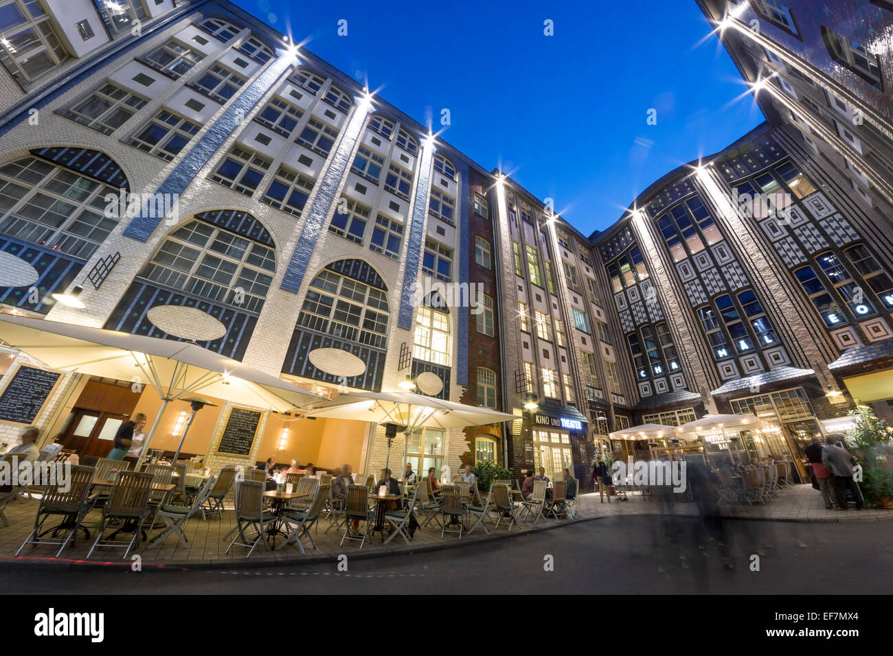 Hackesche Hoefe, Hakesch Courtyard, Fisheye, Berlin, Germany Stock ...