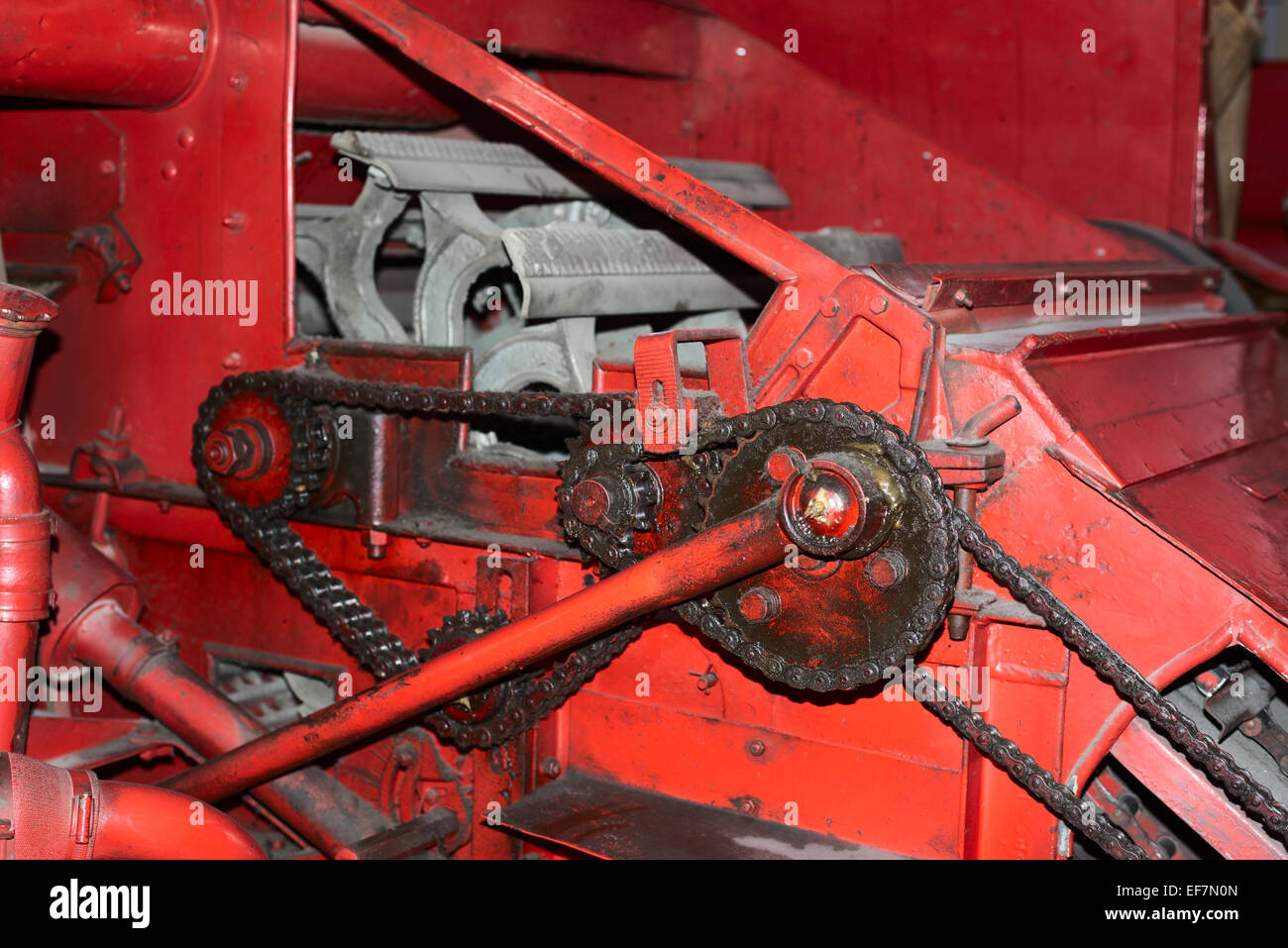Bicycle or roller chain mechanism Stock Photo - Alamy