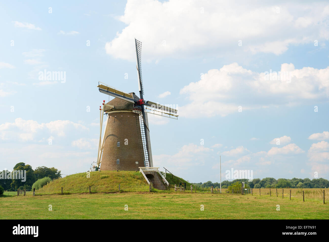 Dutch windmill in landscape hi-res stock photography and images - Alamy