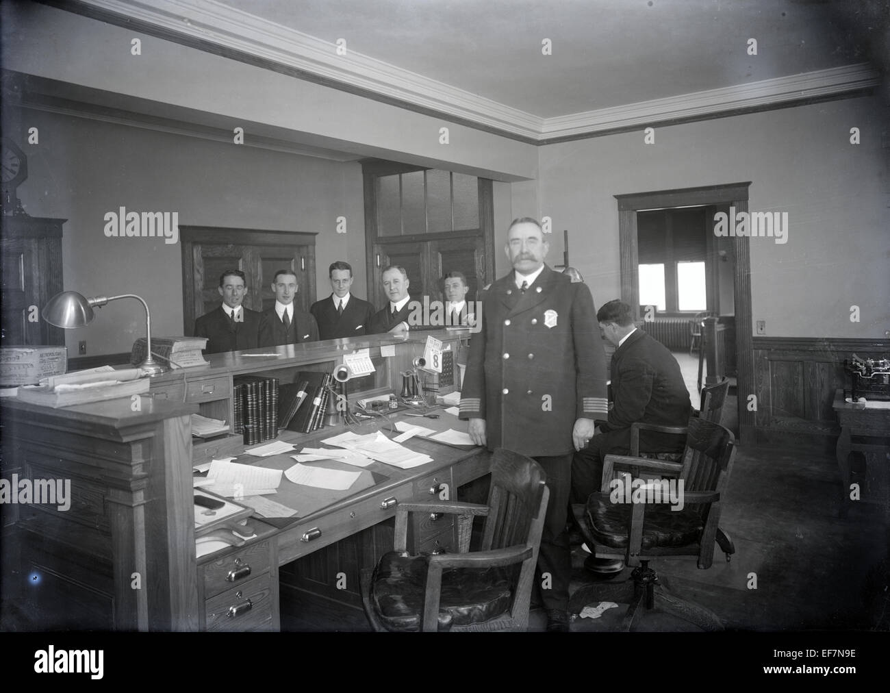 Antique January 8, 1916 photograph, Boston Police Captain Matthew James ...