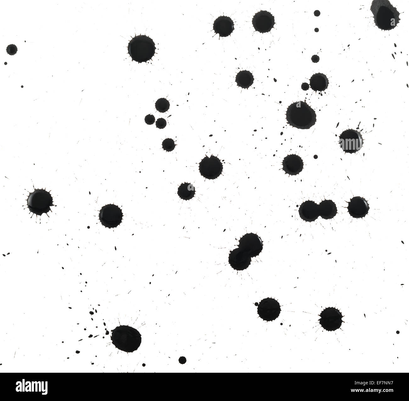 Black ink spot stain composition Stock Photo - Alamy