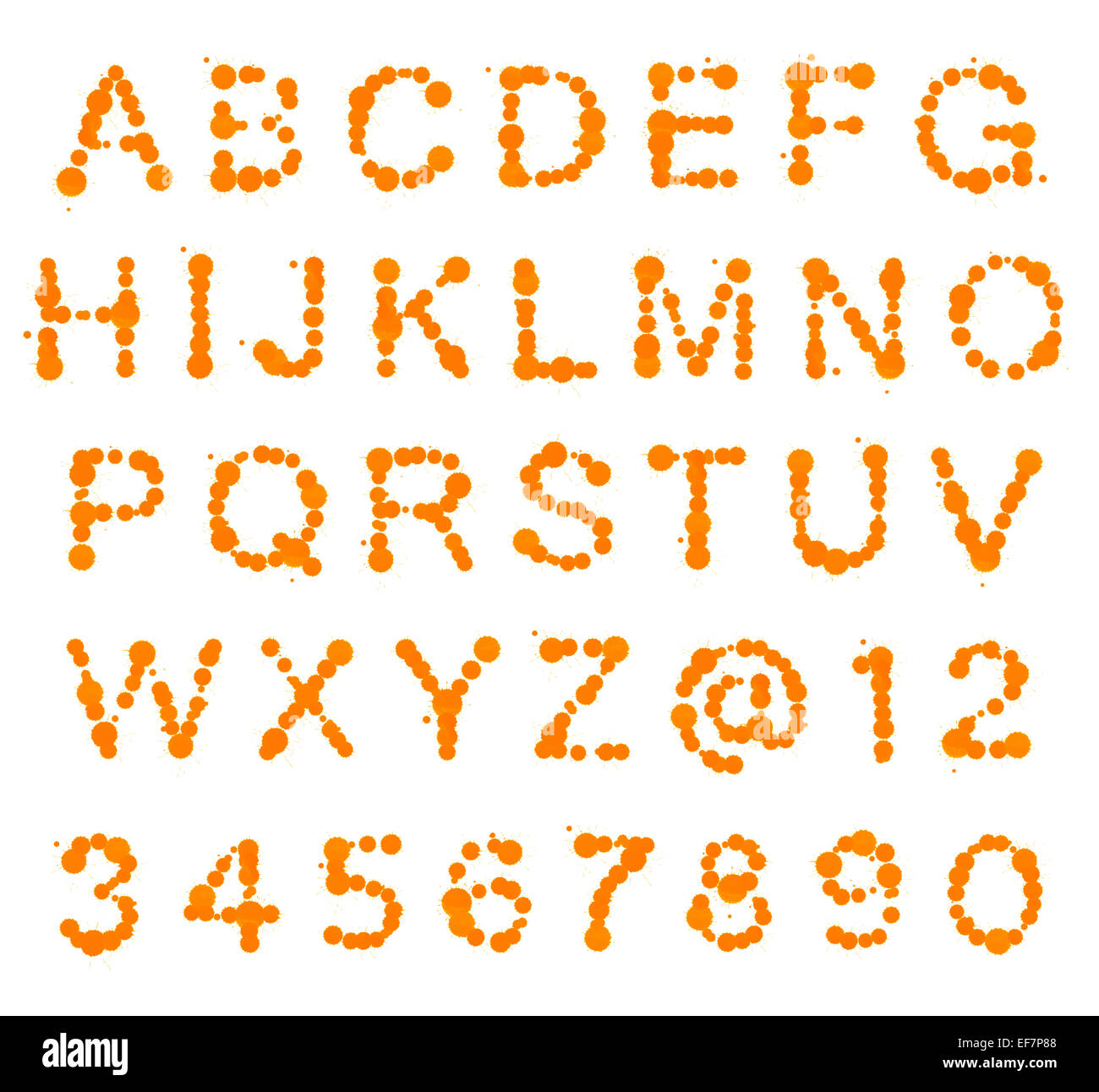 Abc Alphabet Made Blot Spots High Resolution Stock Photography and ...