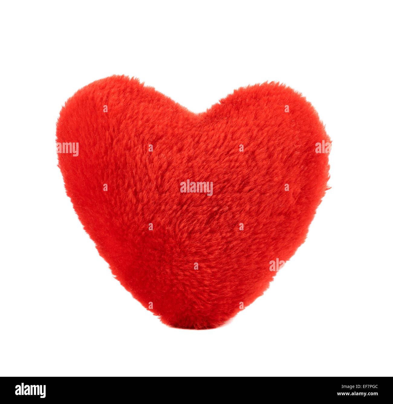 Red plush heart Stock Photo - Alamy