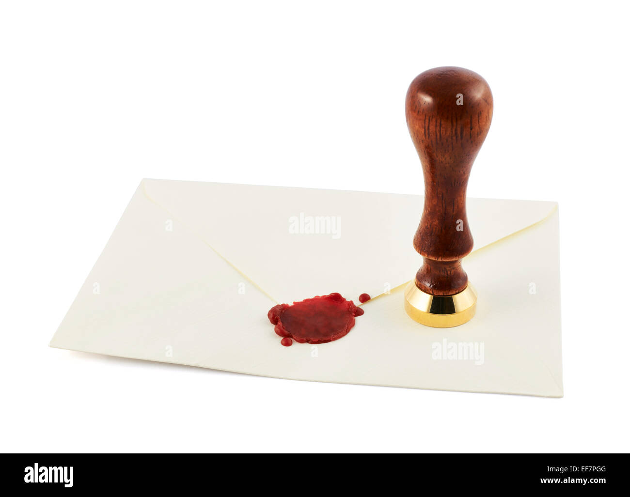 Red envelope sealed stamp Cut Out Stock Images & Pictures - Alamy
