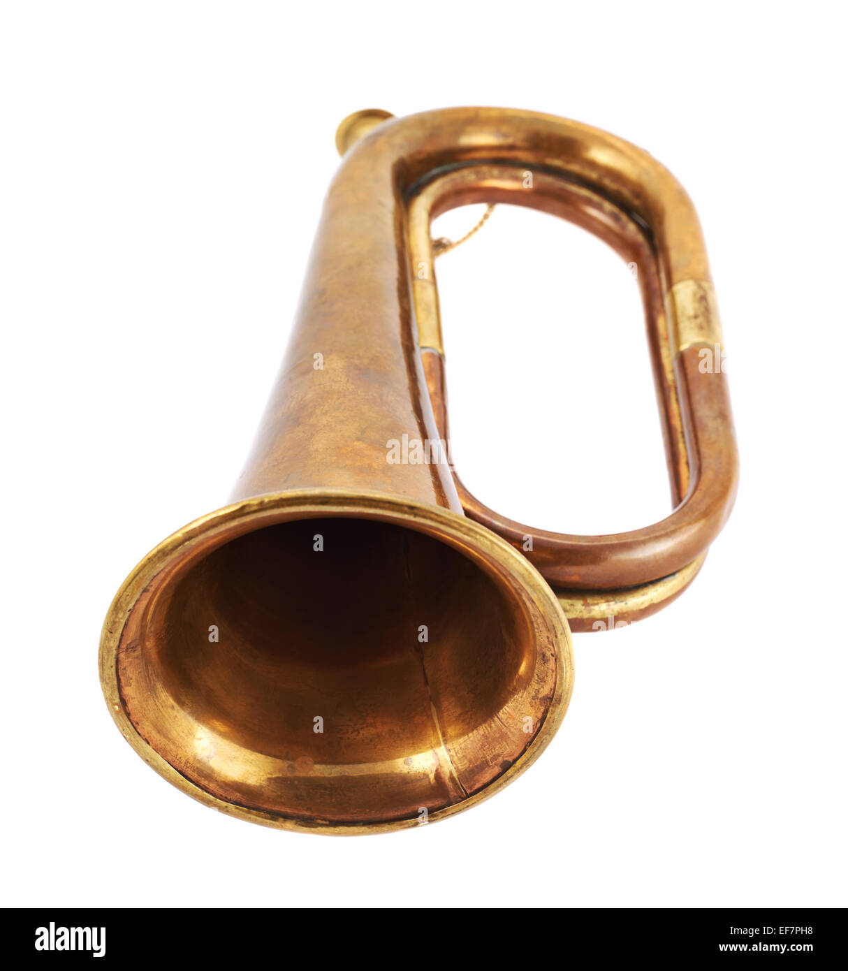 Trumpet musical instrument isolated Stock Photo - Alamy