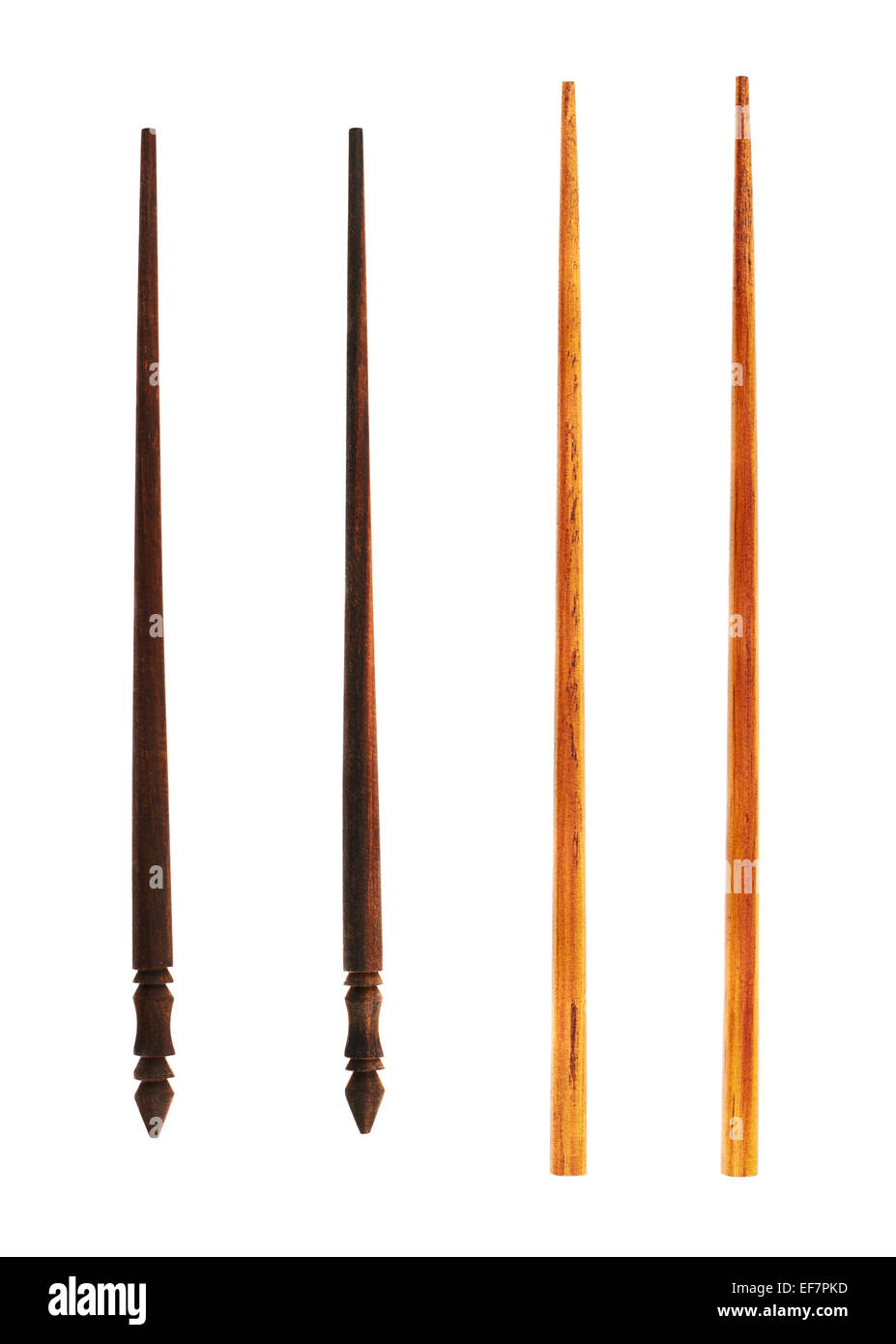 Two types of wooden chopsticks Stock Photo - Alamy