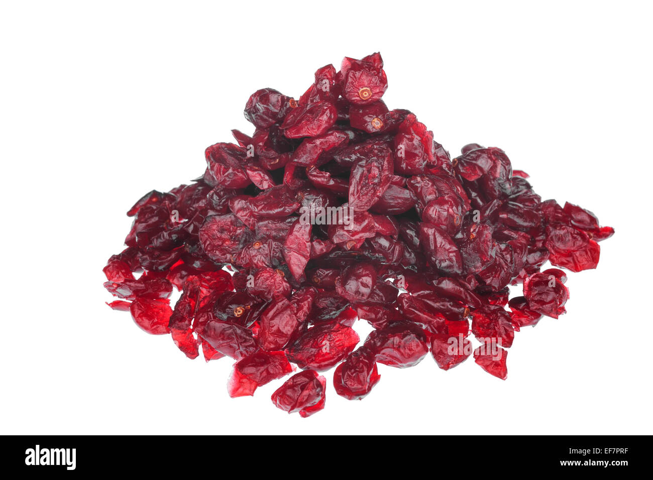 Pile of dried cranberries, isolated on white background Stock Photo - Alamy