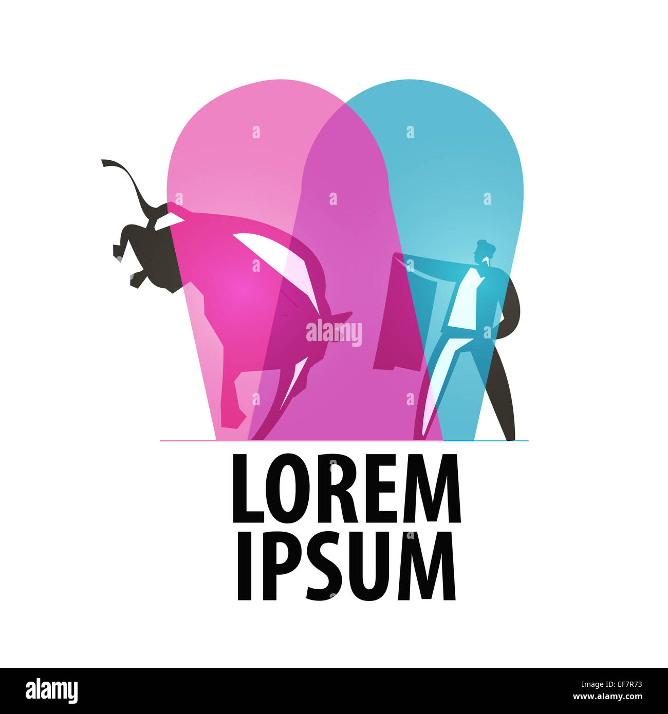 Bullfighting logo hi-res stock photography and images - Alamy