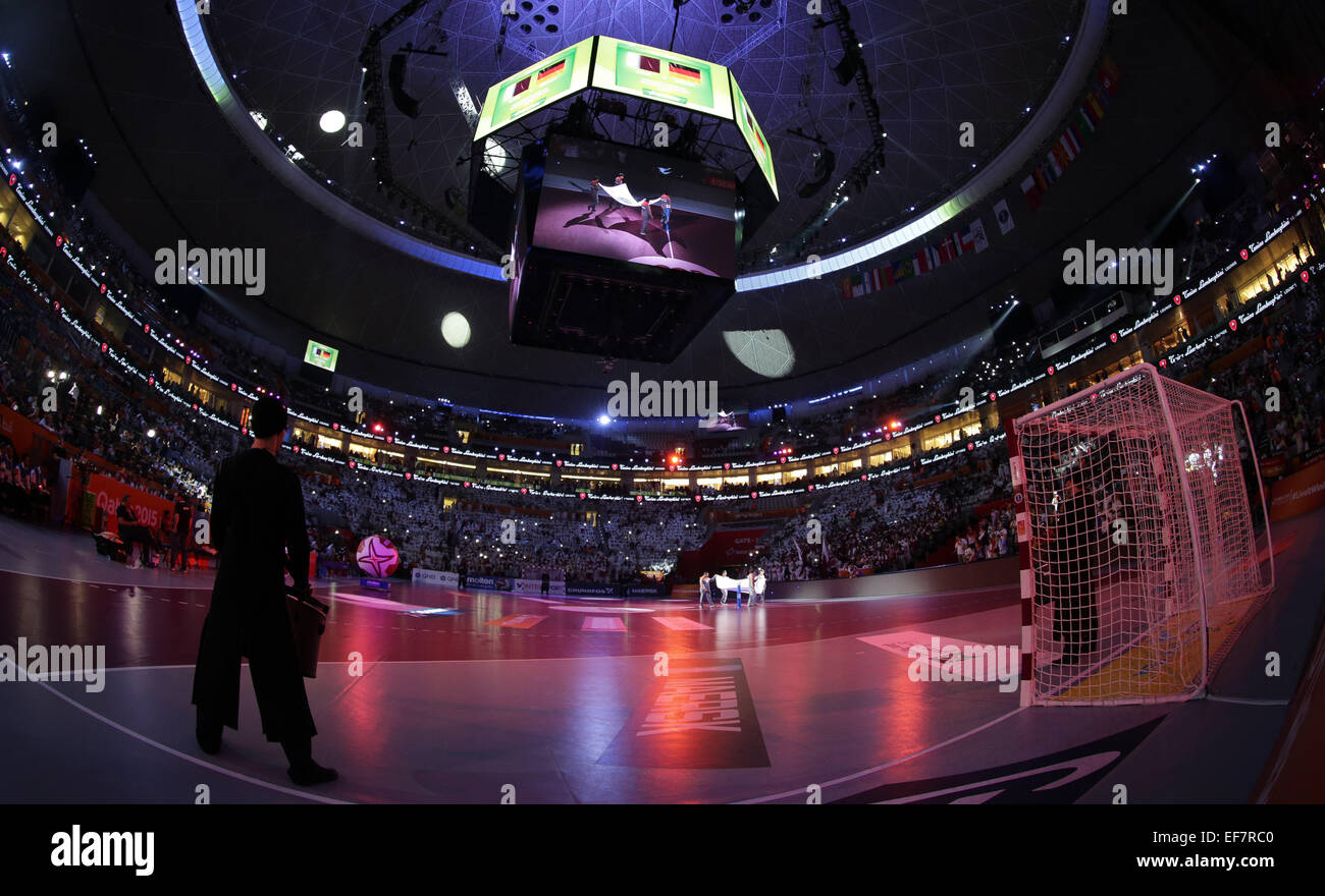 General view of the pitch prior to the men's Handball World ...