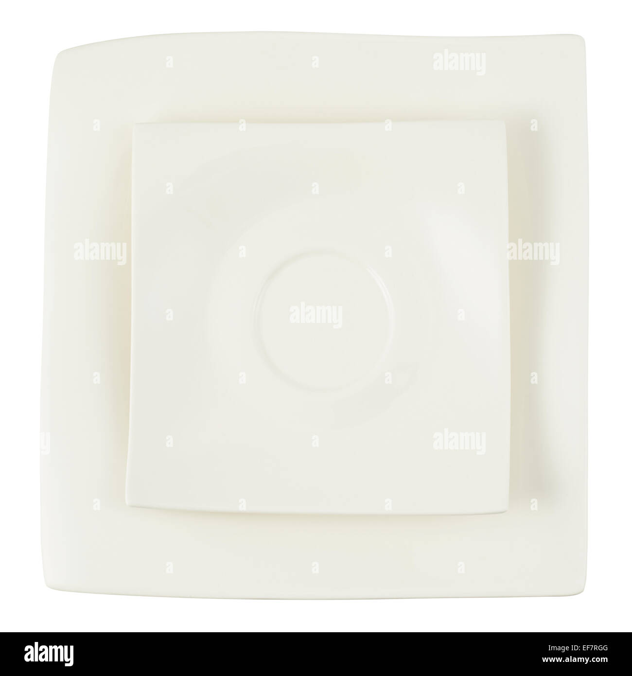 Two square ceramic plates composition Stock Photo - Alamy