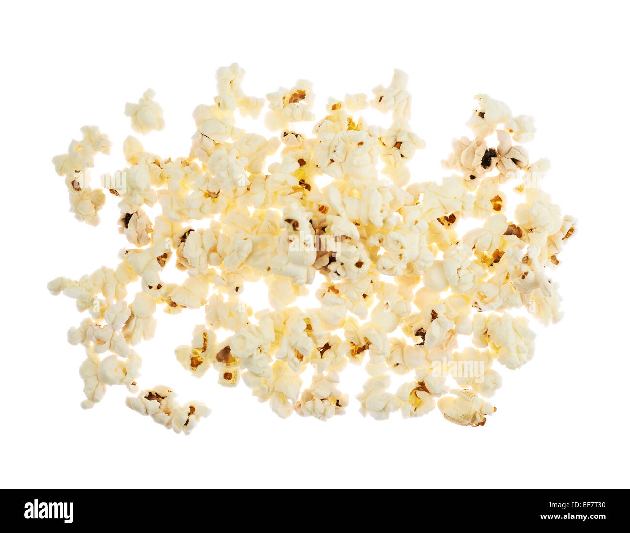 Pile of popcorn isolated Stock Photo - Alamy