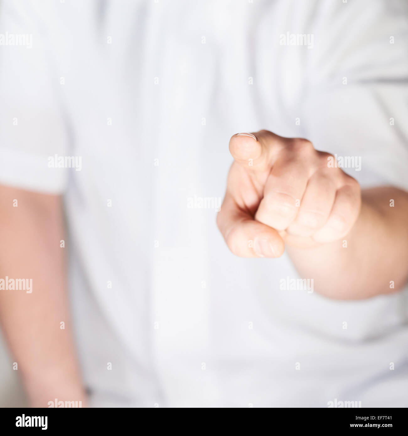 Pointing hand gesture Stock Photo - Alamy