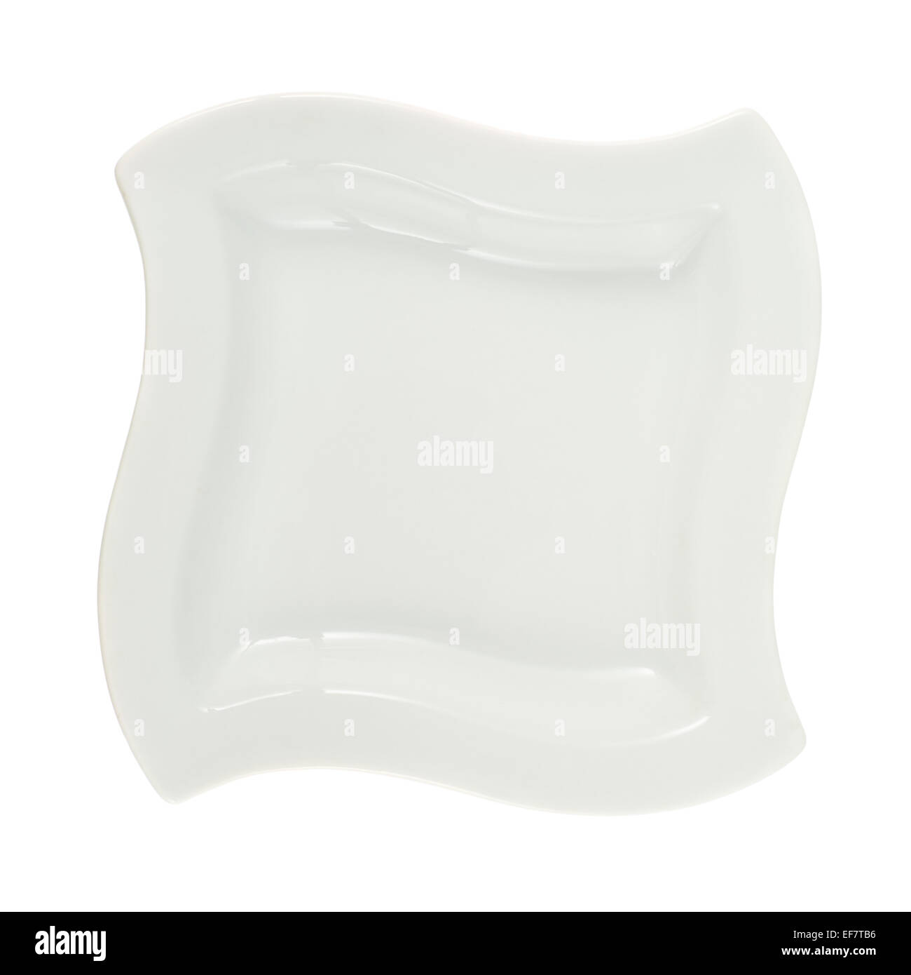 White ceramic plate isolated Stock Photo - Alamy