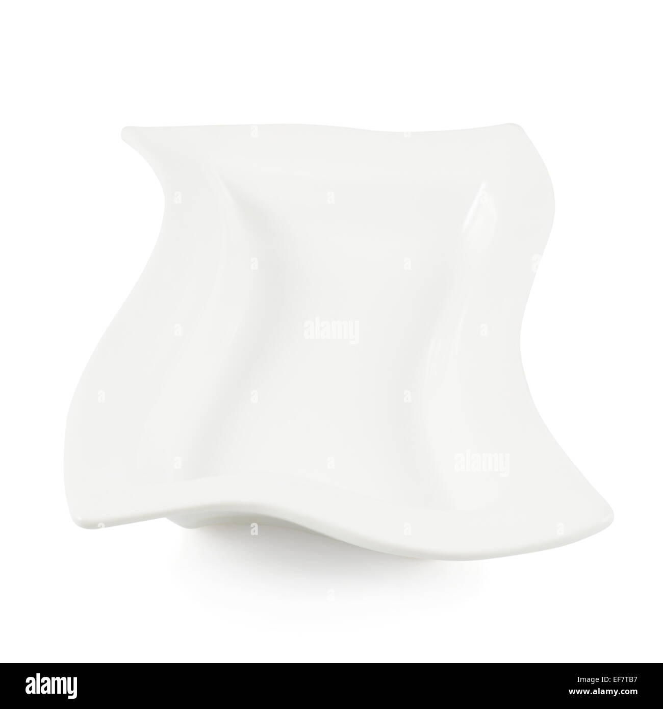 White ceramic plate isolated Stock Photo - Alamy