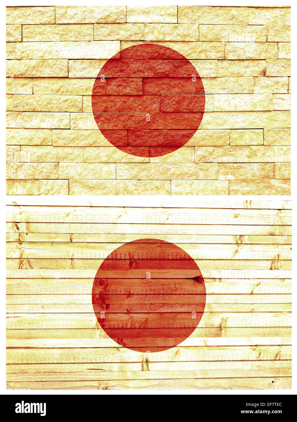 Vintage Wall Flag Of Japan Stock Photo Alamy