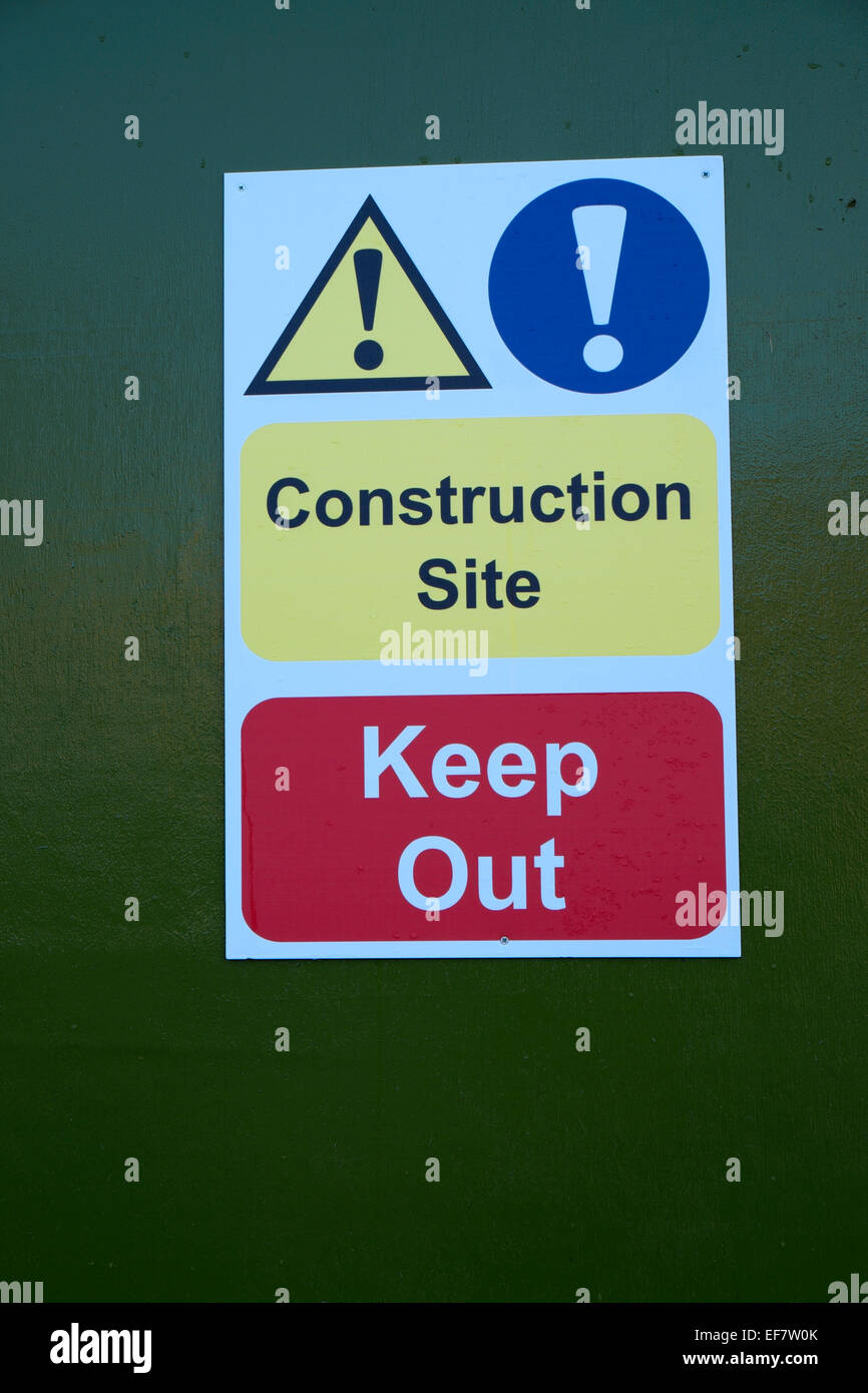 construction site sign Stock Photo - Alamy