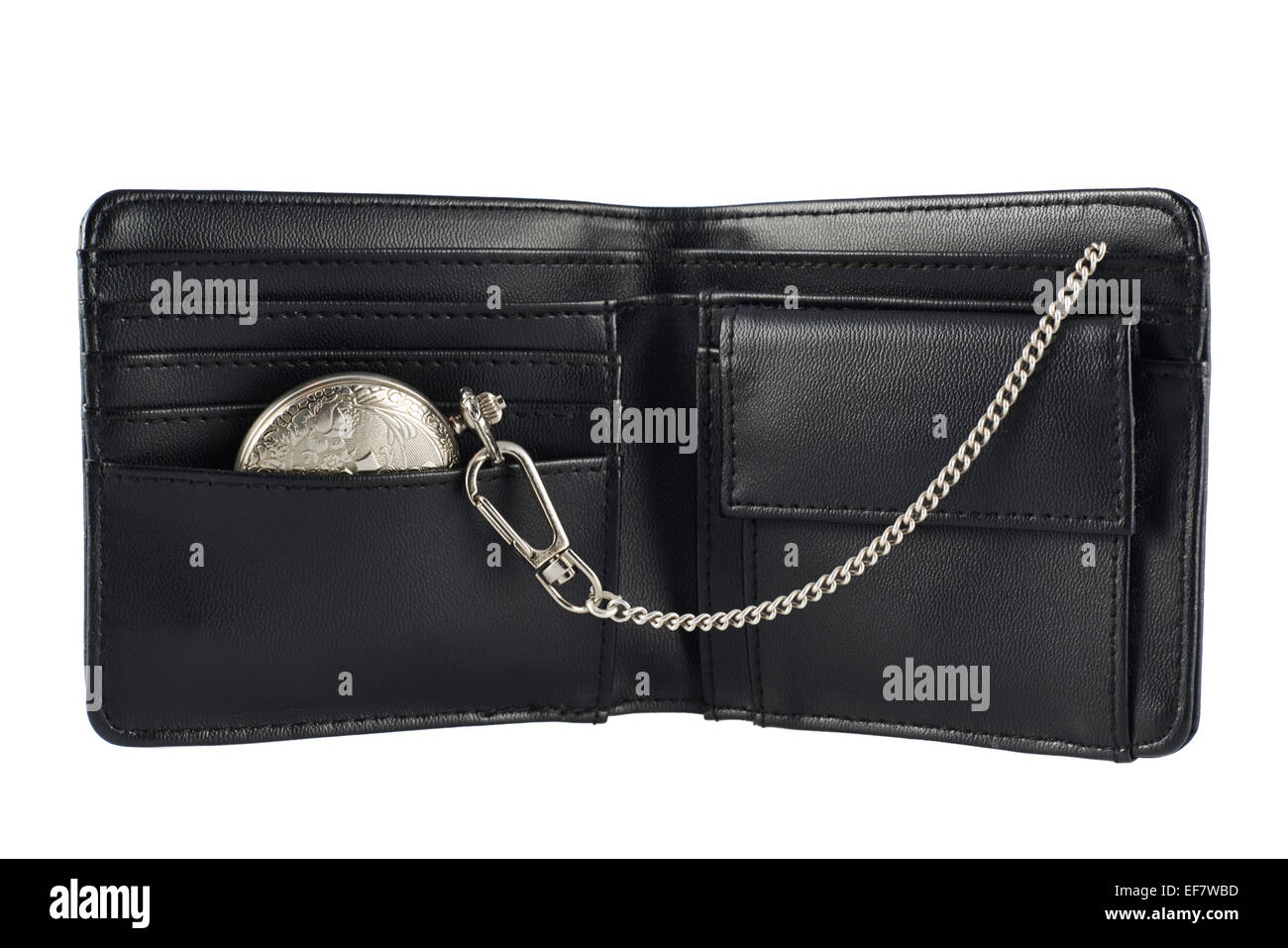 Old pocket watch in a wallet Stock Photo - Alamy