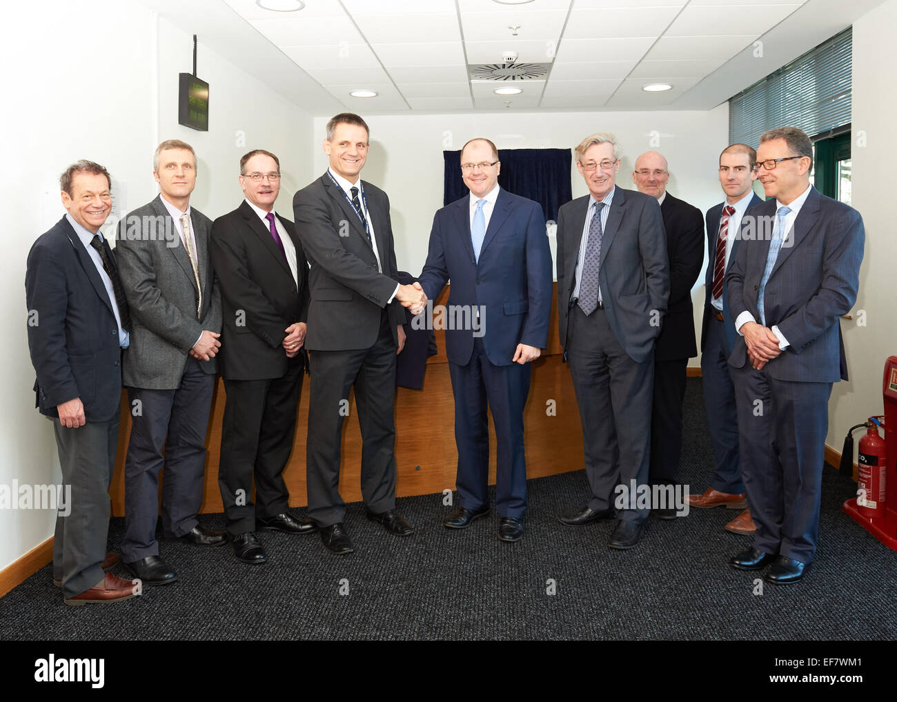 Milton Keynes, UK. 28th Jan, 2015. Life Sciences Minister George ...