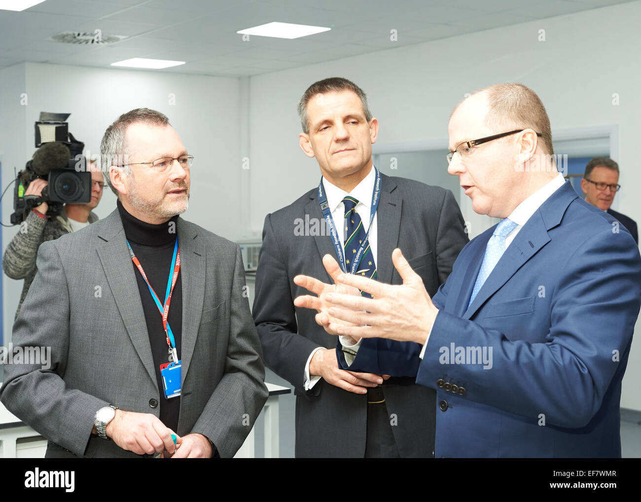 Milton Keynes, UK. 28th Jan, 2015. Life Sciences Minister George ...