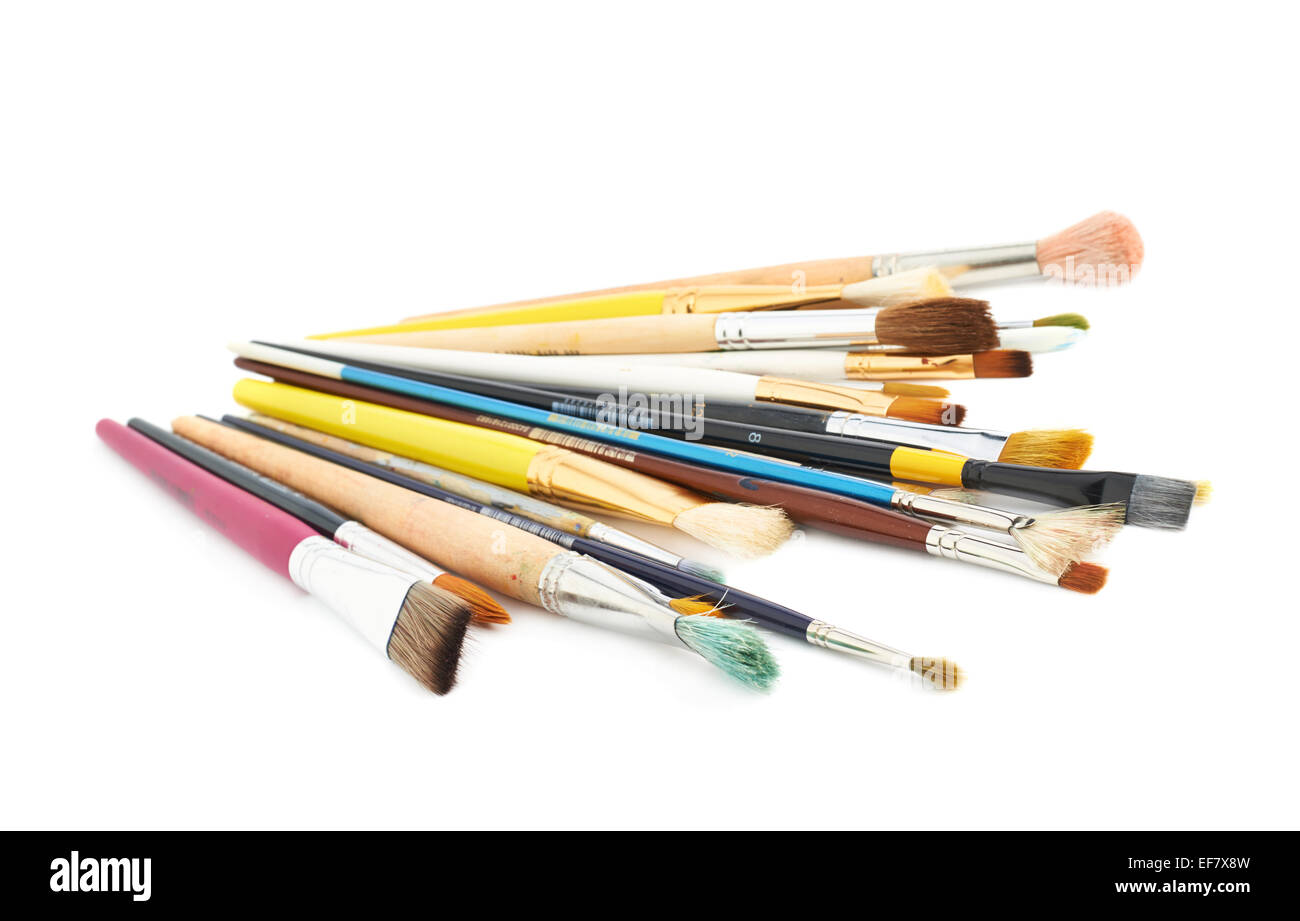 Pile of multiple different brushes Stock Photo - Alamy