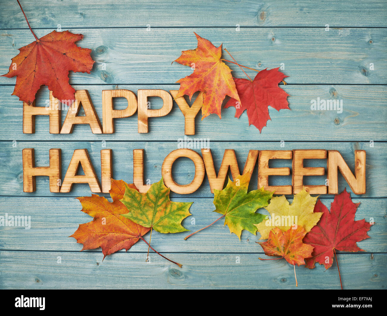 Happy halloween words composition Stock Photo - Alamy