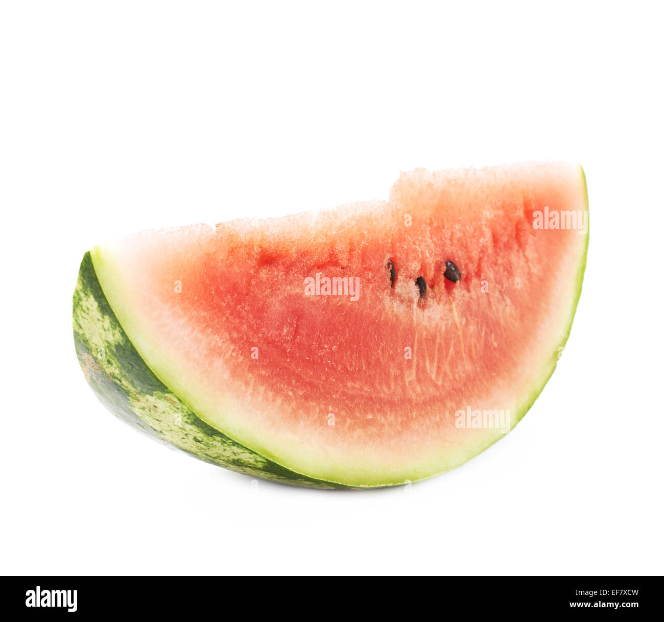 Single slice of a watermelon fruit isolated Stock Photo - Alamy