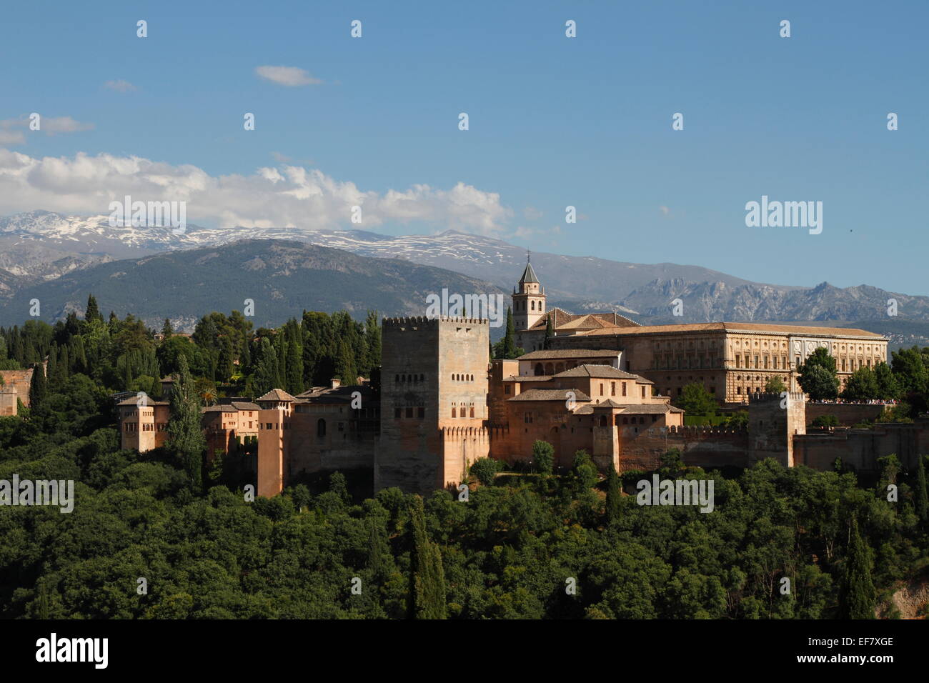 The Alhambra above Granada, viewed from Albaicin Stock Photo - Alamy