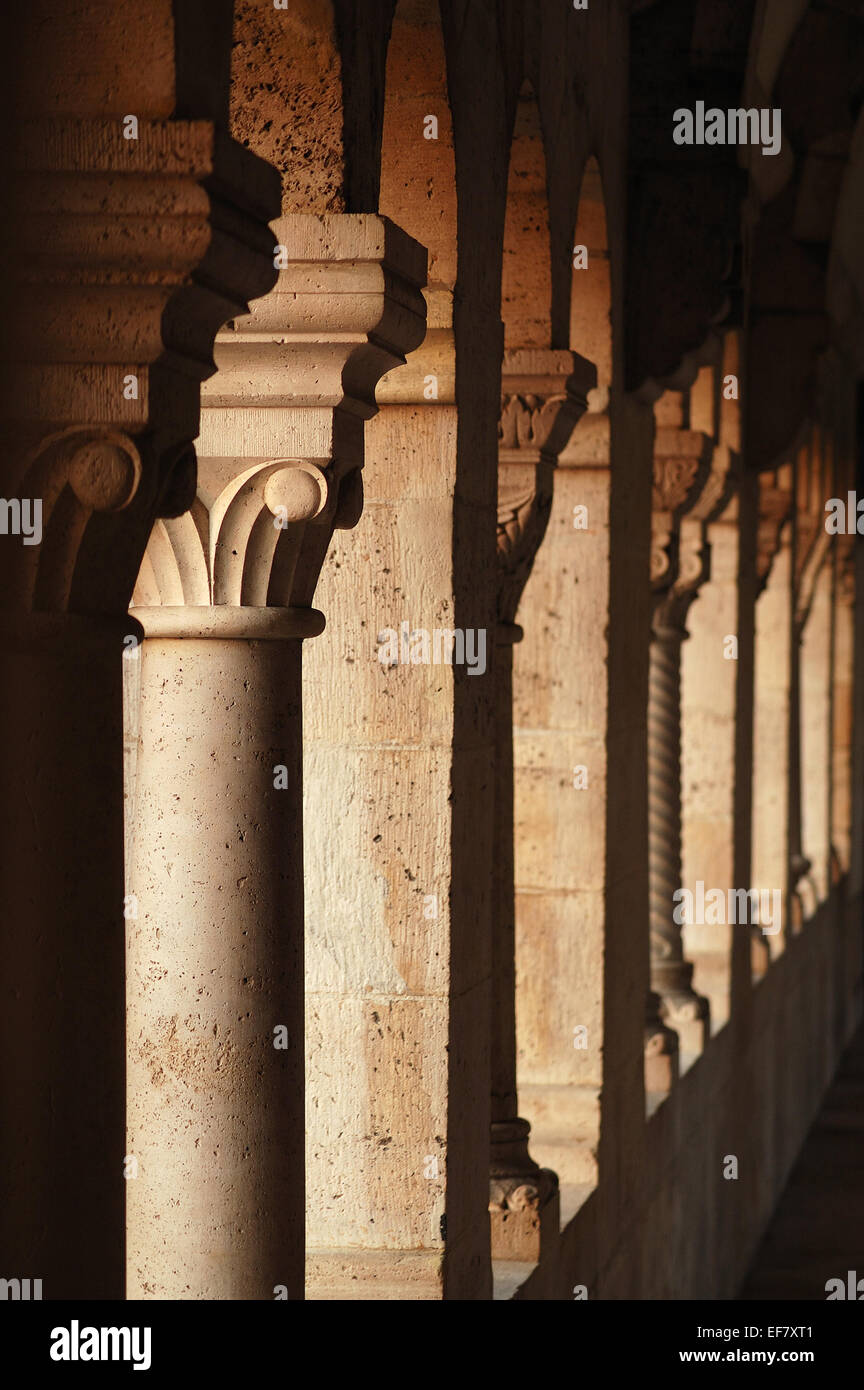 Old colonnade in morning light Stock Photo - Alamy