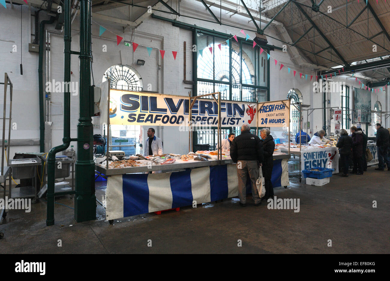 Silverfin Seafood, The vibrant St Georges Market in Belfast City Centre ...