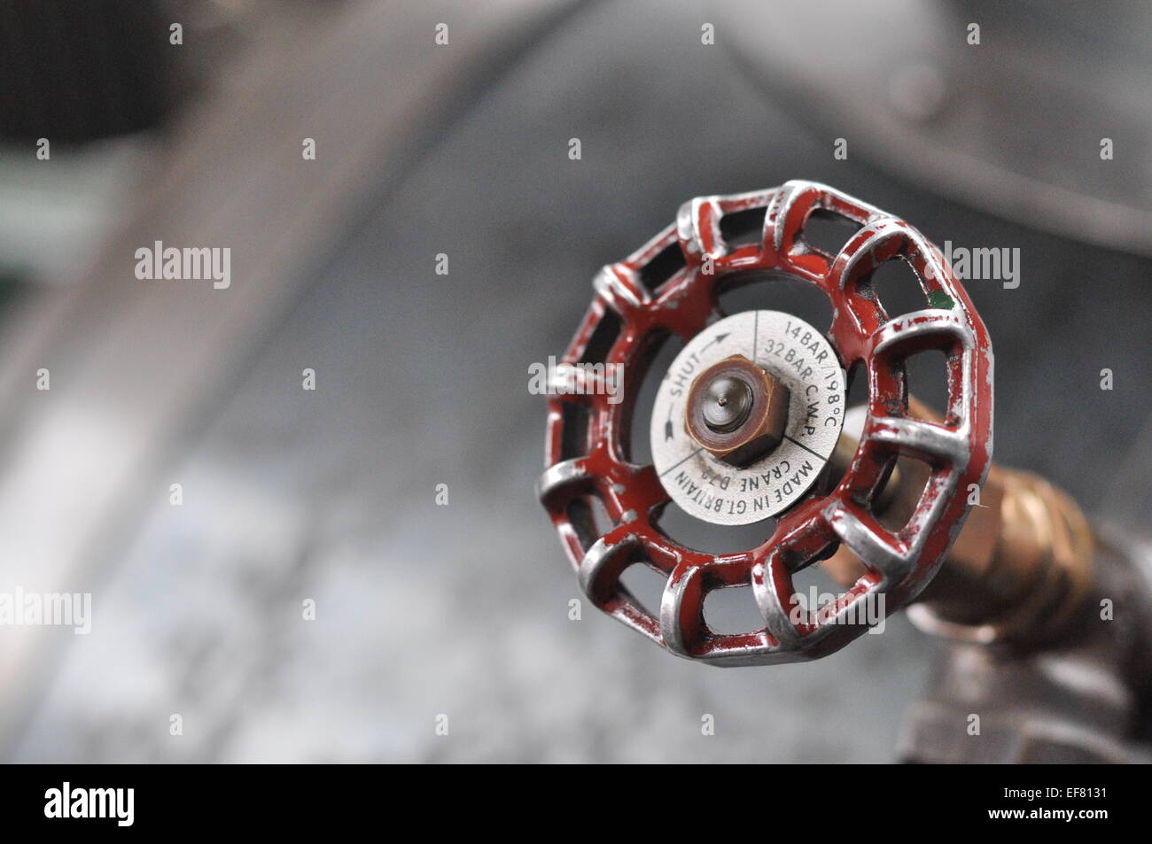 A Gas Tap on a Boiler Stock Photo - Alamy