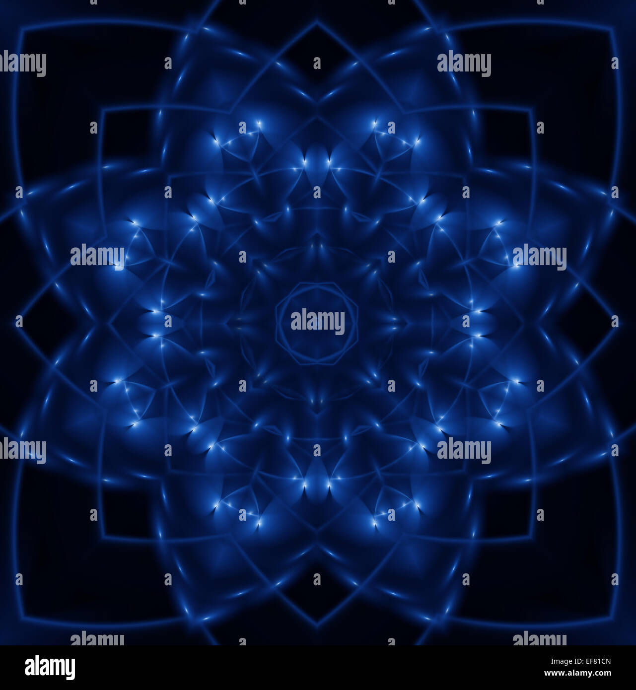 Digital Blue Spiral Art Background Stock Photo - Alamy