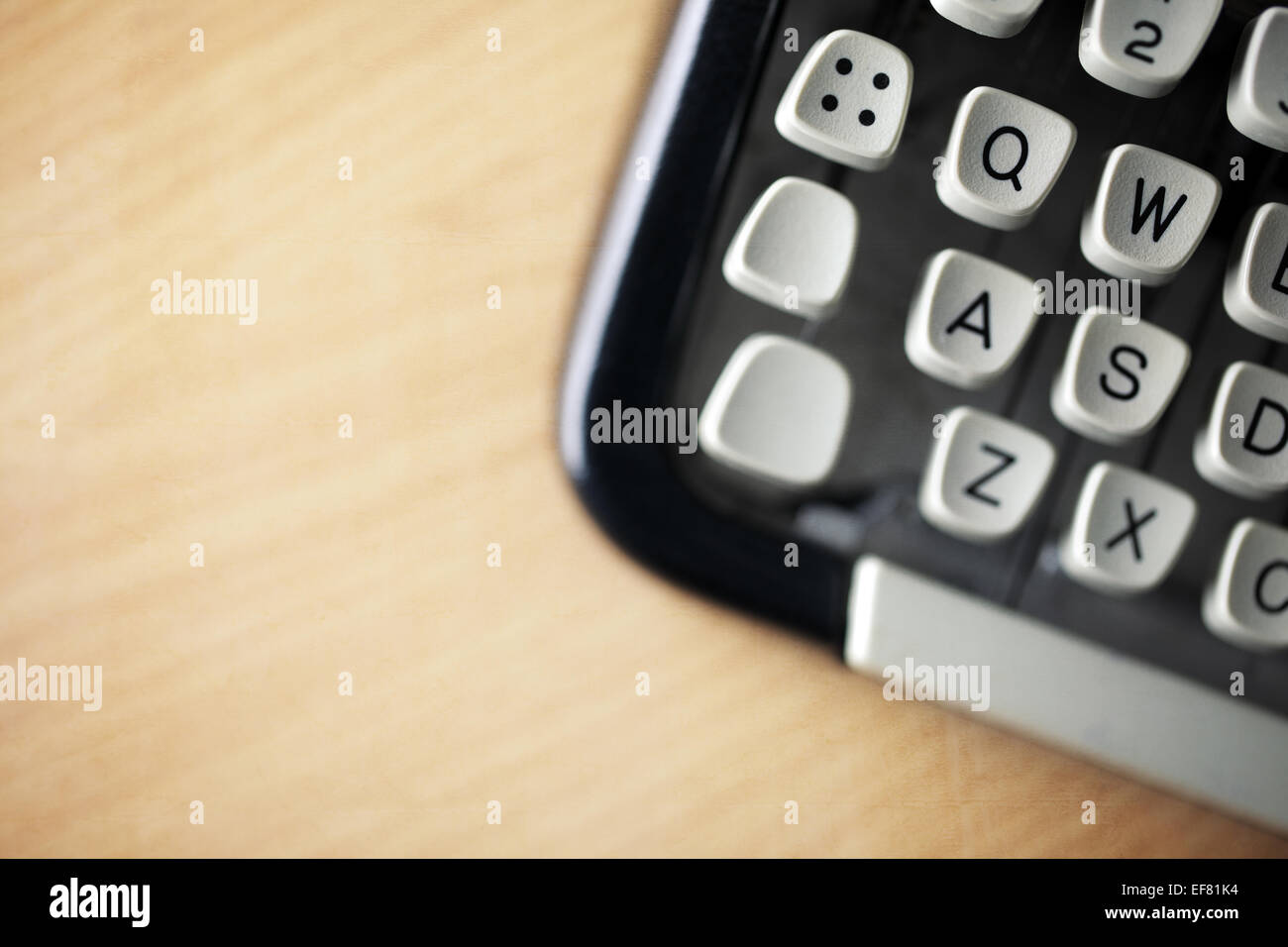 Typewriter keys on desk Stock Photo - Alamy