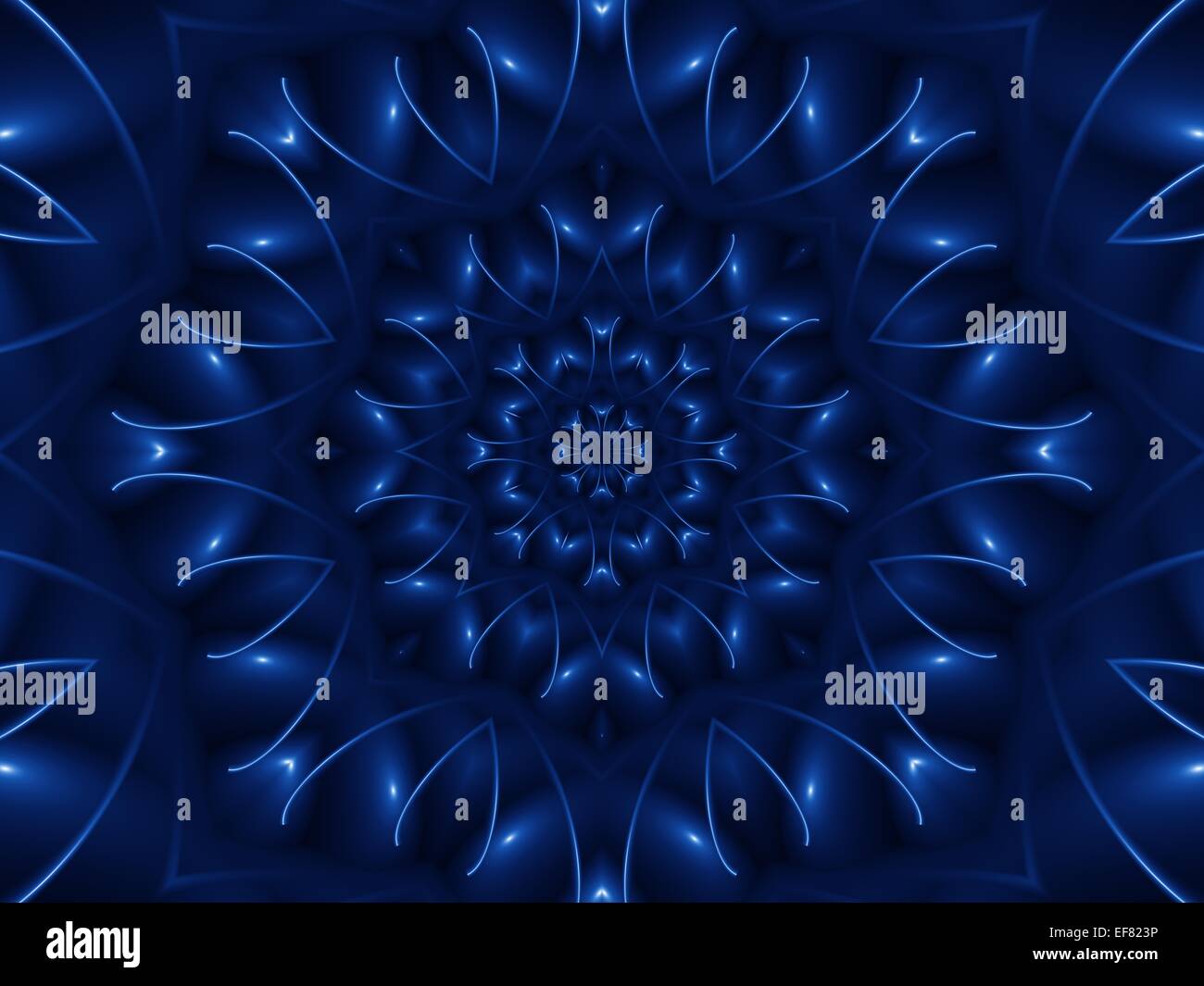 Digital Blue Spiral Art Background Stock Photo - Alamy
