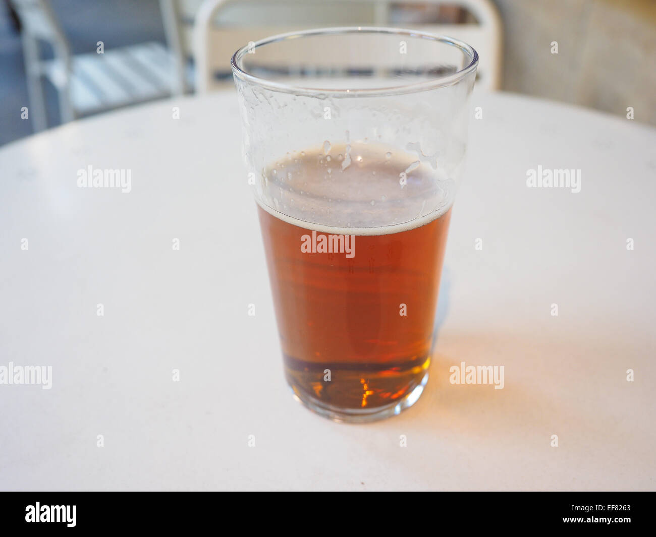 Pint of British bitter ale beer Stock Photo - Alamy