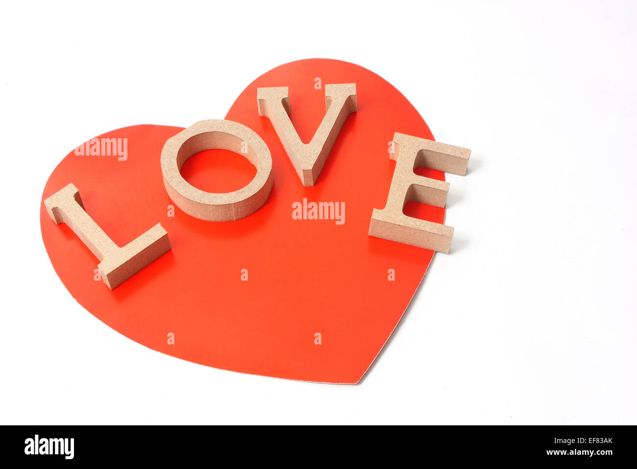 Words of love written on the shape of a heart for Valentines day Stock ...