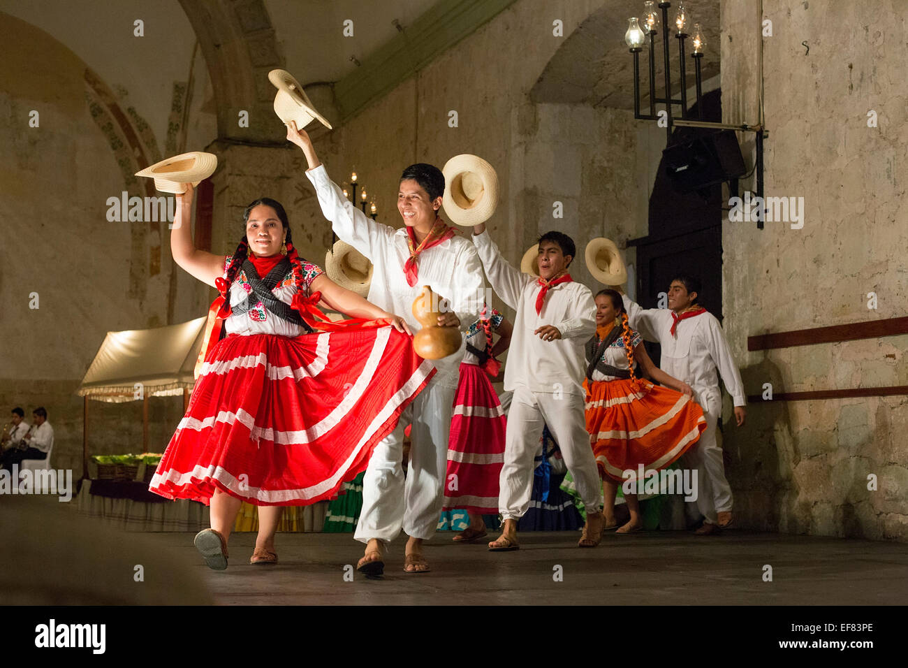 Oaxaca, Mexico - A folk dance group performs dances from eight regions ...