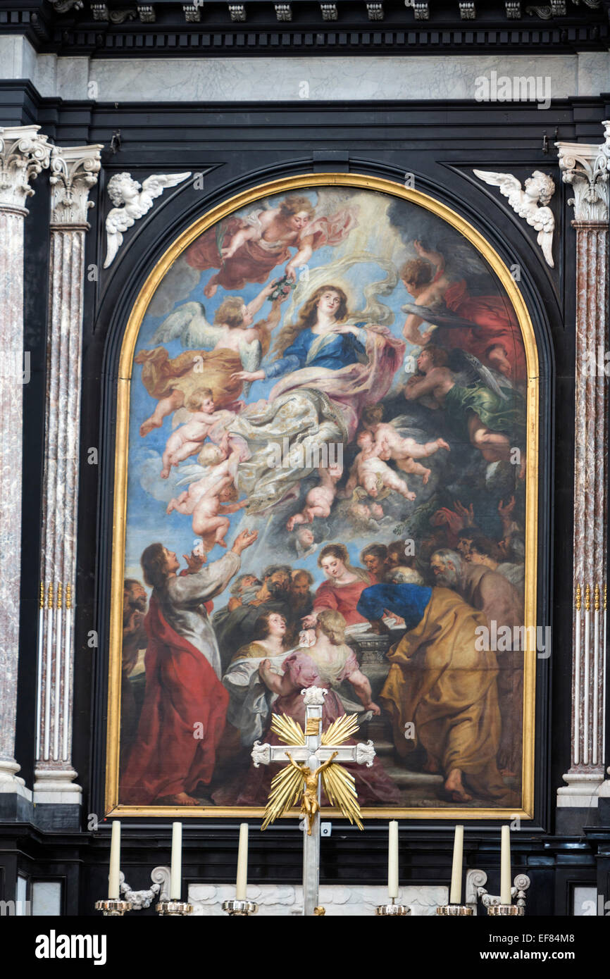 The Assumption of the Virgin Mary or Assumption of the Holy Virgin, painting by Peter Paul ...