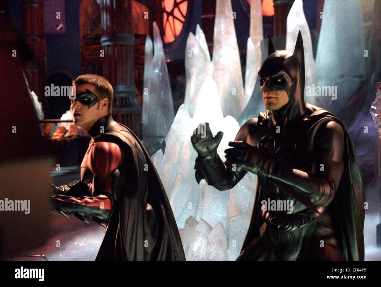 CHRIS O'DONNELL GEORGE CLOONEY BATMAN & ROBIN (1997 Stock Photo ...