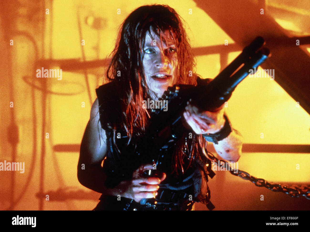 Linda Hamilton As Sarah Connor Film Title Terminator 2 High Resolution Stock Photography and ...