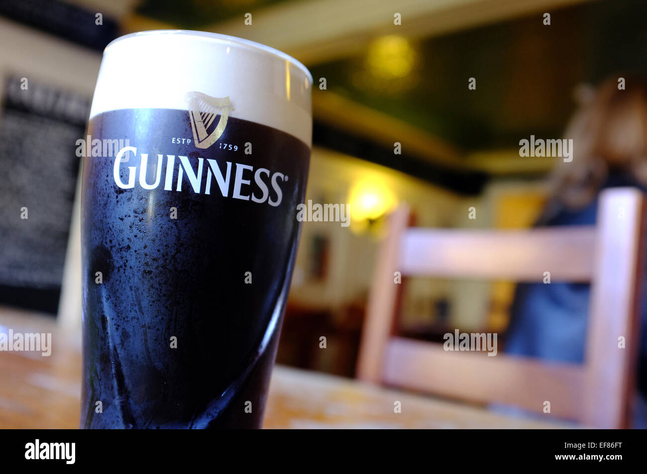 Full Glass Of Guinness High Resolution Stock Photography and Images - Alamy