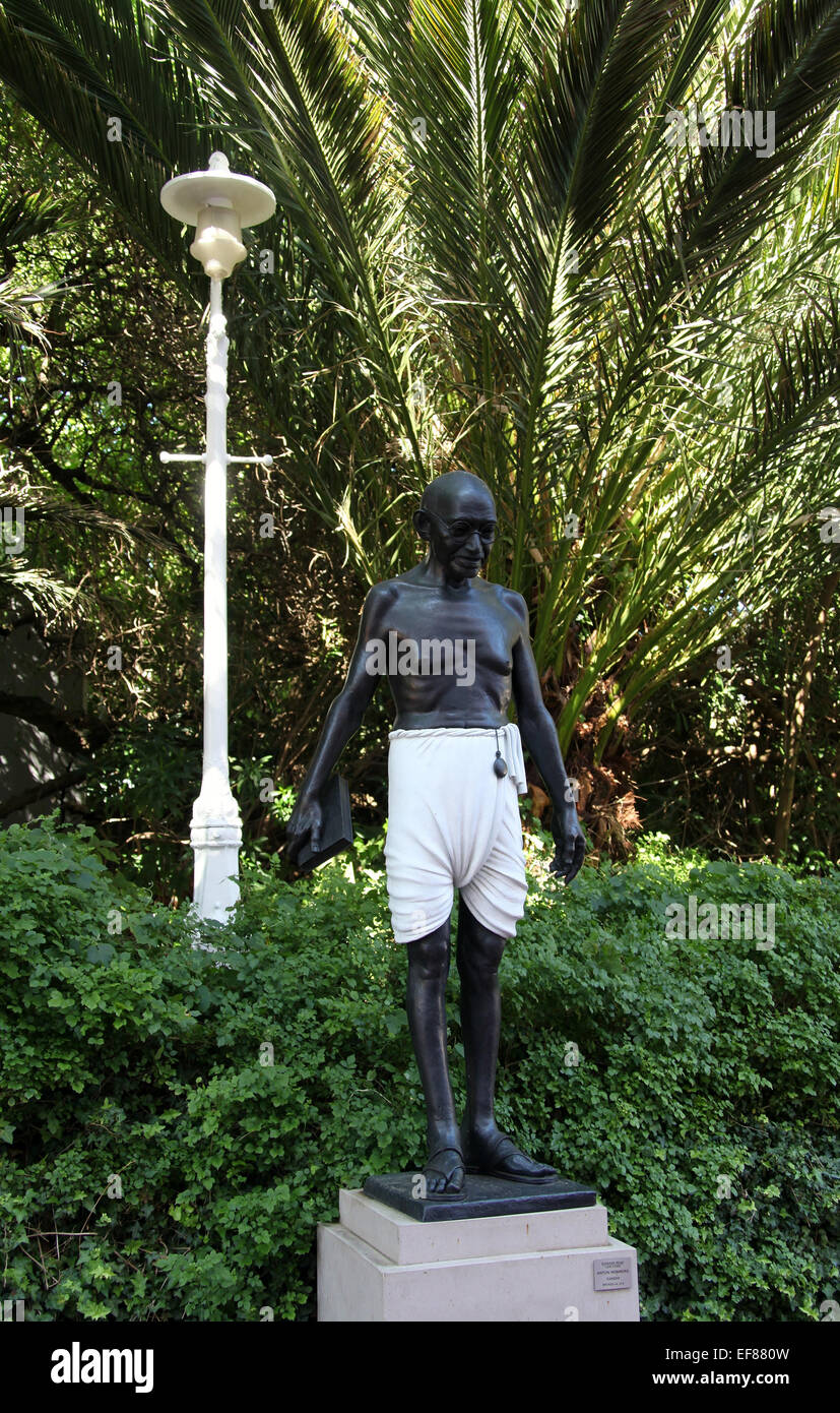 Mahatma Gandhi statue by Anton Momberg outside the famous Mt Nelson ...