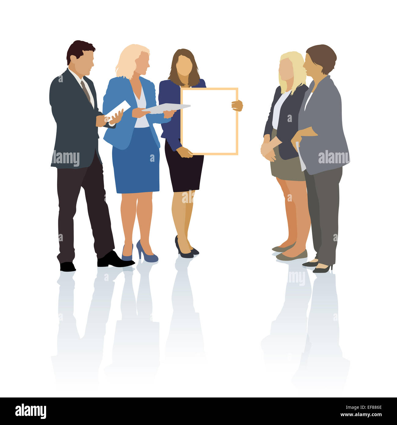 Group of people in the typical business situation Stock Photo - Alamy